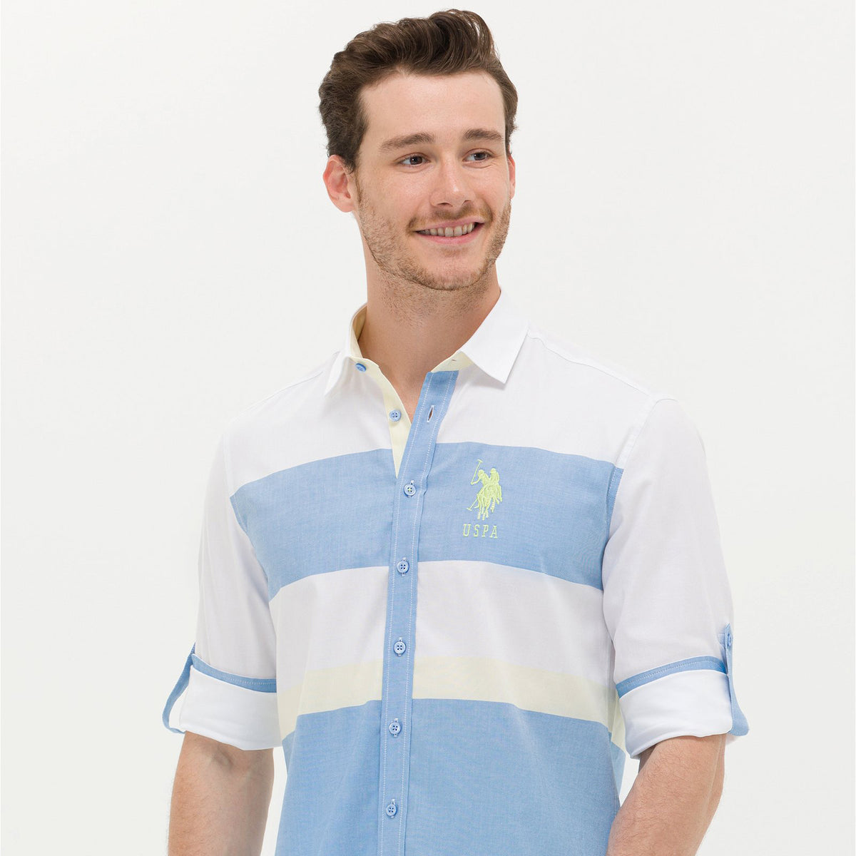 CHEMISE BLEU CLAIR ROKIA - 1579365VR045 – US. POLO ASSN