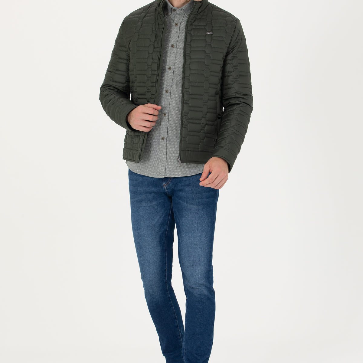 VESTE DENUR VERT MILITAIRE-1654142VR027 – US. POLO ASSN